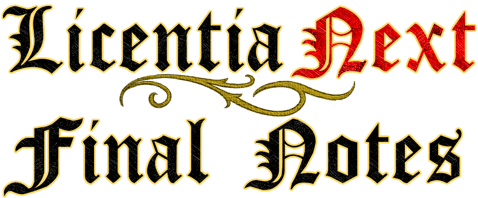 Final Notes 📝 | Licentia NEXT