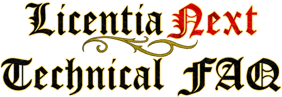 Technical FAQ 🛠️ | Licentia NEXT