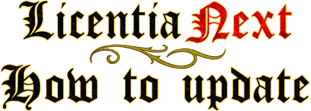 How to update 🔄 | Licentia NEXT