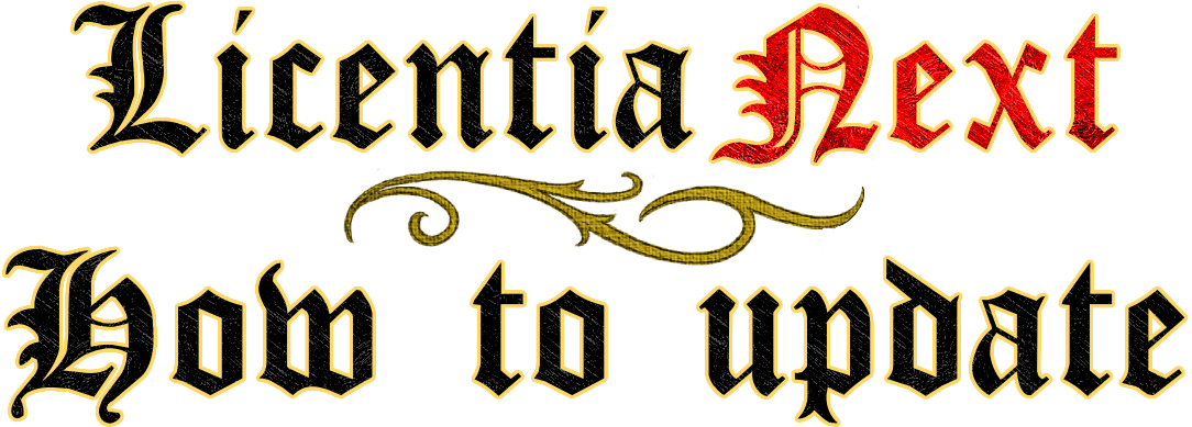 How to update 🔄 | Licentia NEXT